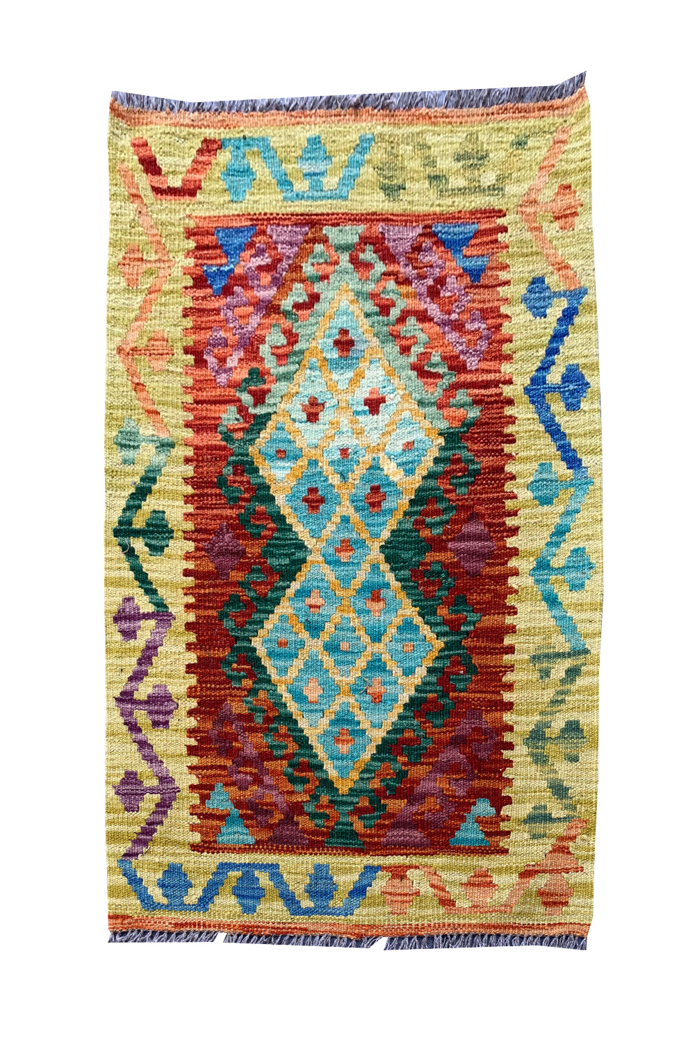 MODERN CHOBI KILIM 2.11 X 2.0 FT – Buy Vintage Rugs